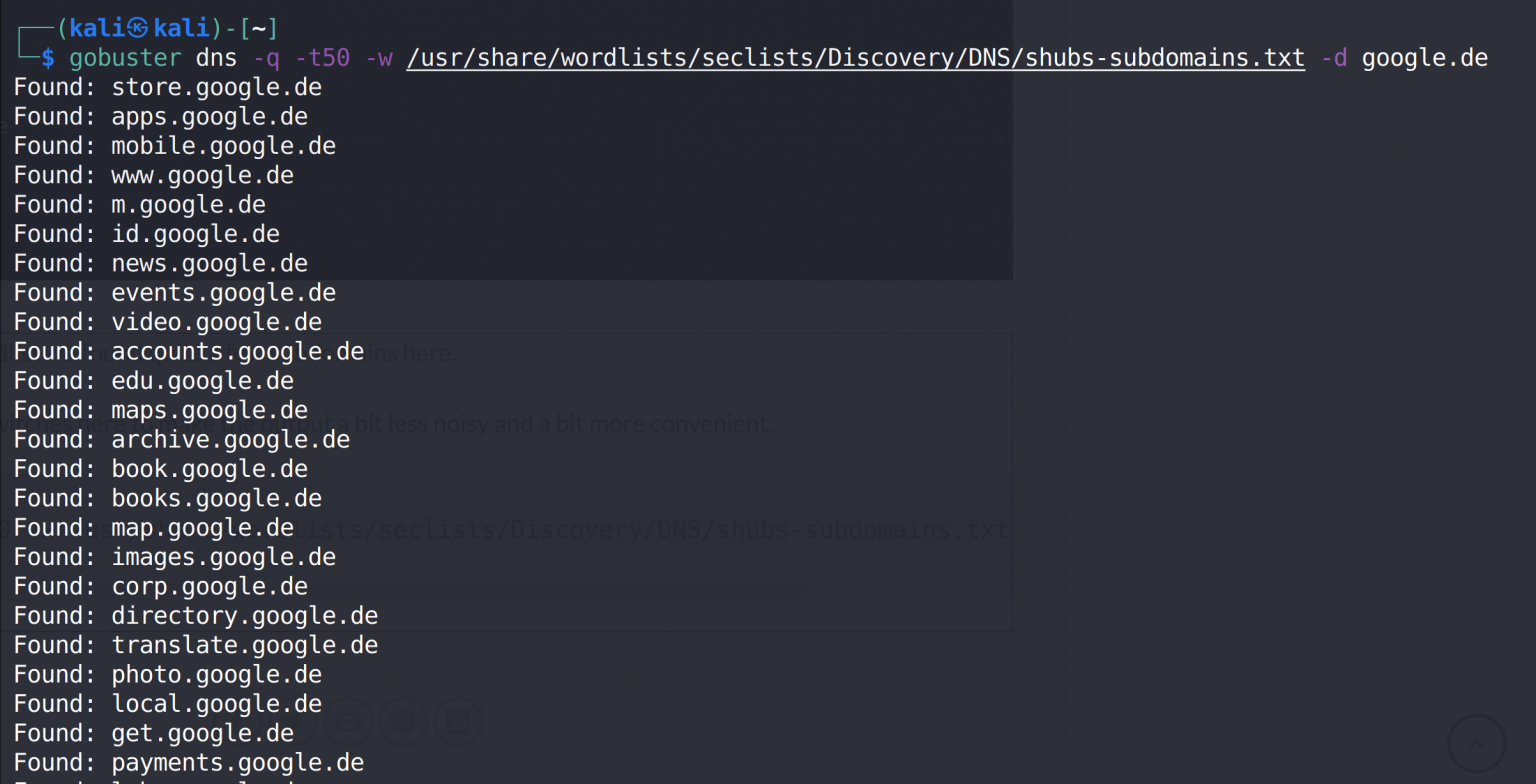 gobuster – finding files, directories and subdomains – cybersecbits