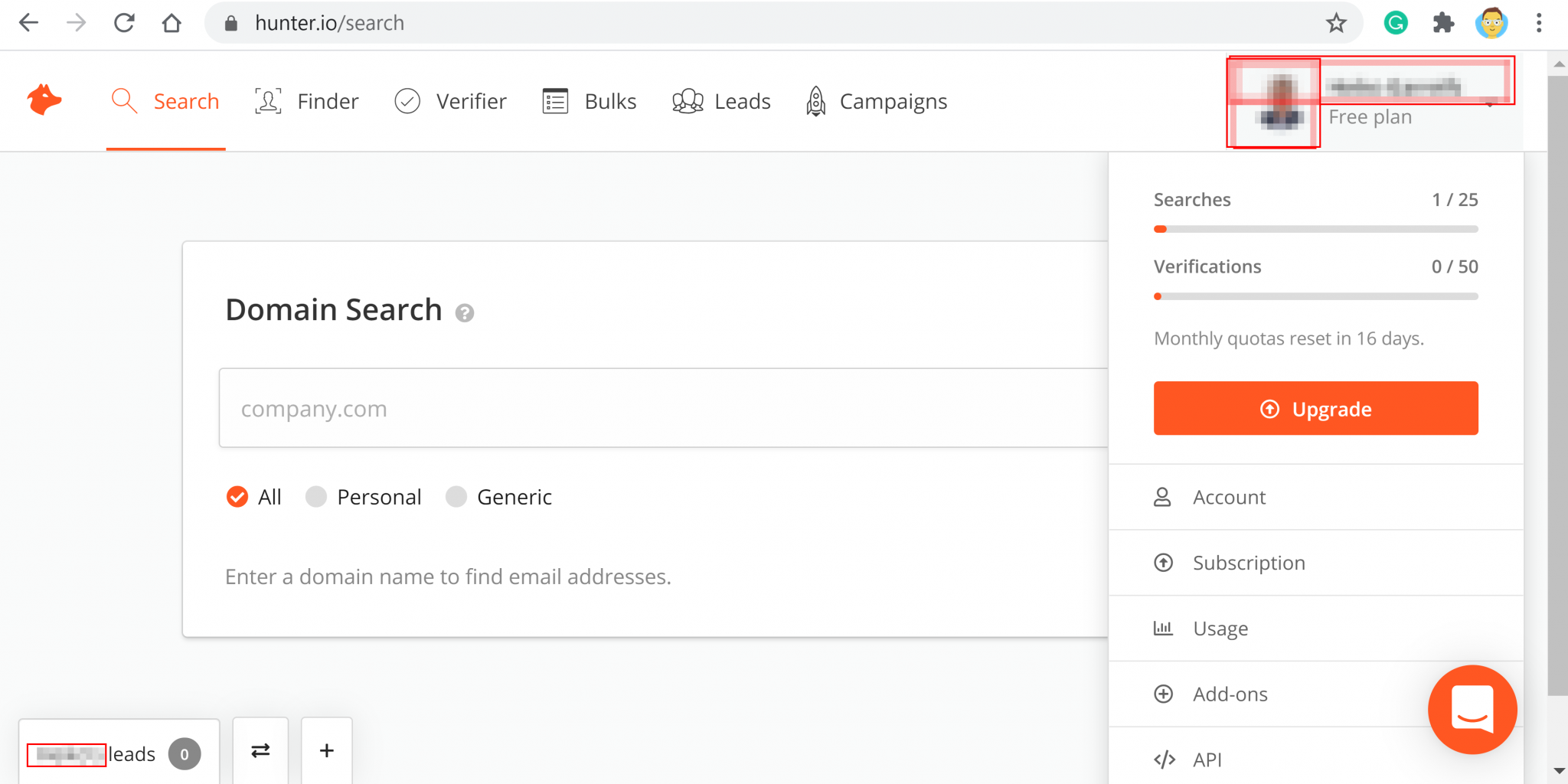 hunter.io – finding emails and patterns – cybersecbits